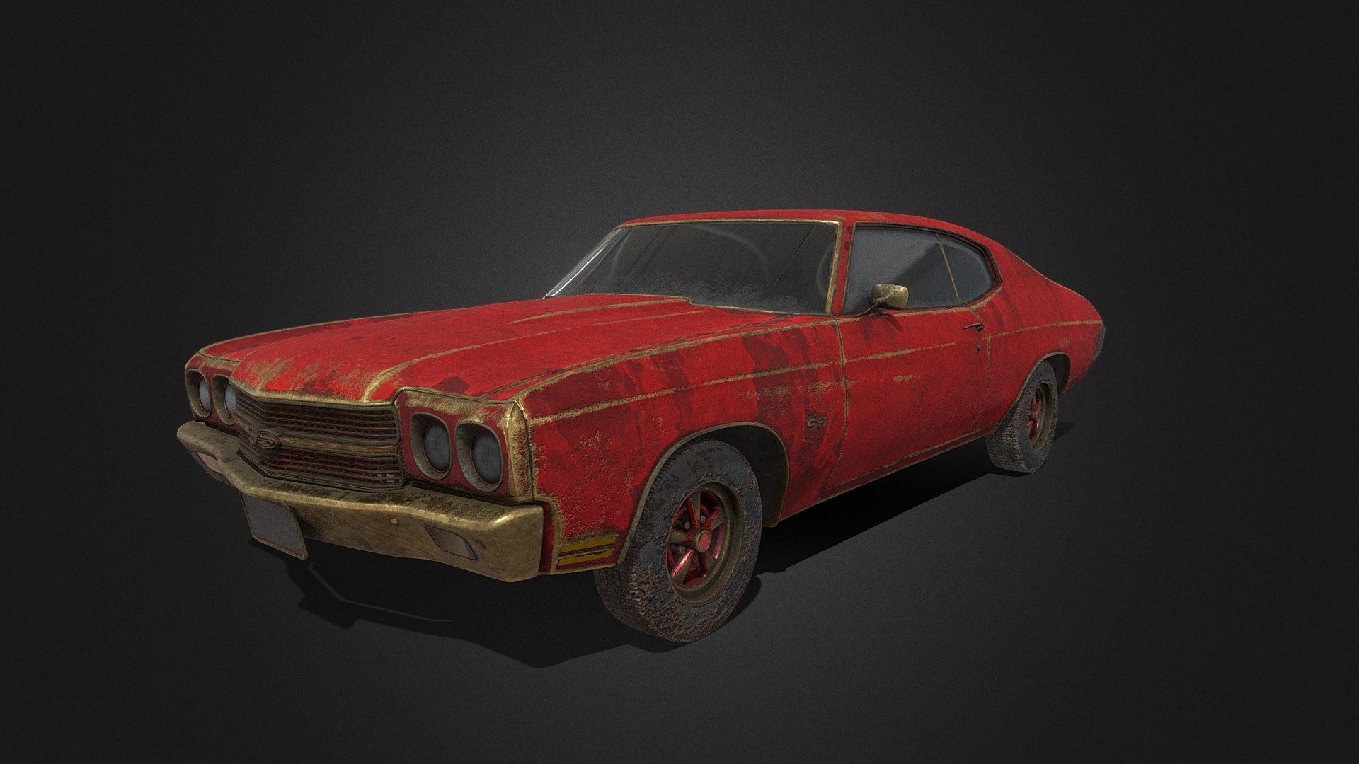 Chevrolet Chevelle SS 1970 - Download Free 3D model by mohamedhussien ...
