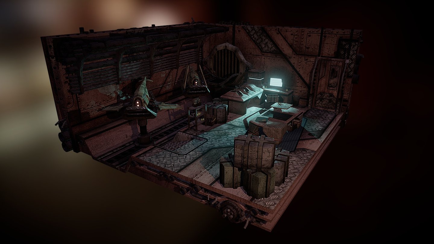 Drone Repair Bay - 3D model by Zacrifice [ddd1d1f] - Sketchfab