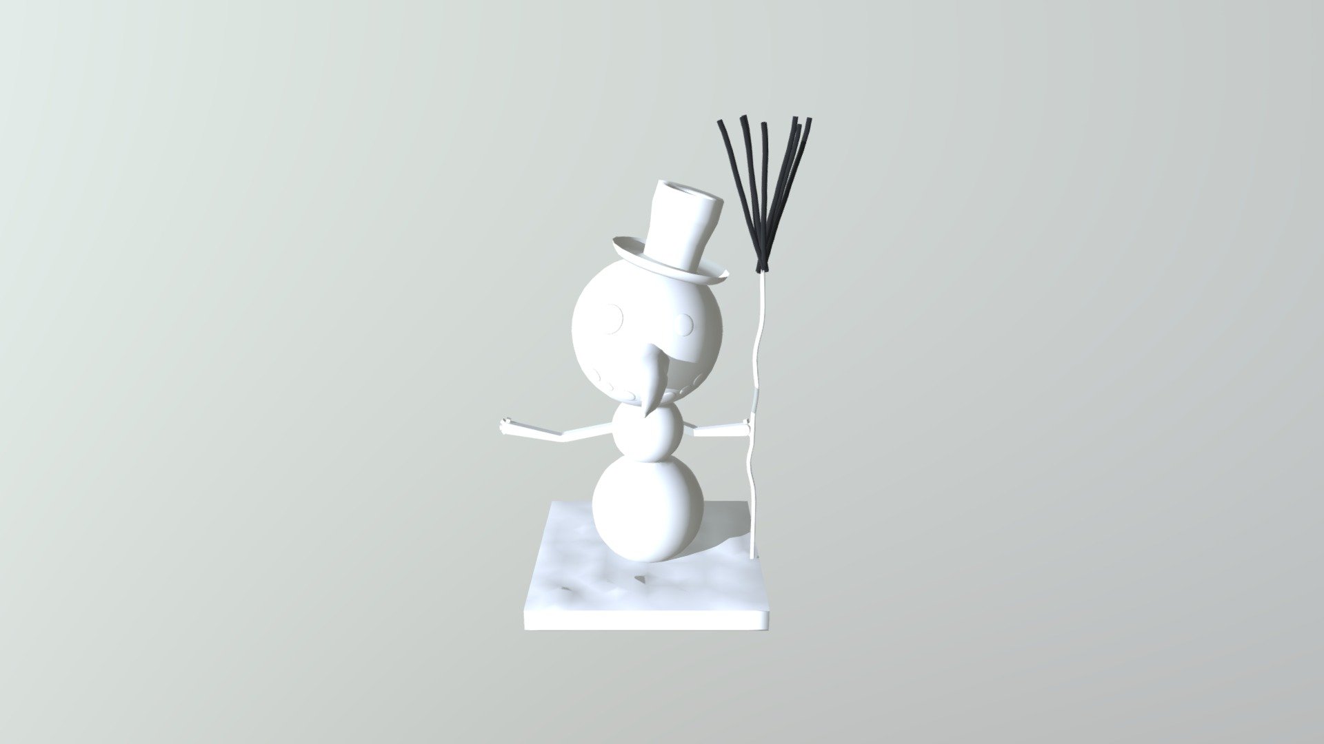 Snowman - 3D model by DonovanLum [ddd5bef] - Sketchfab