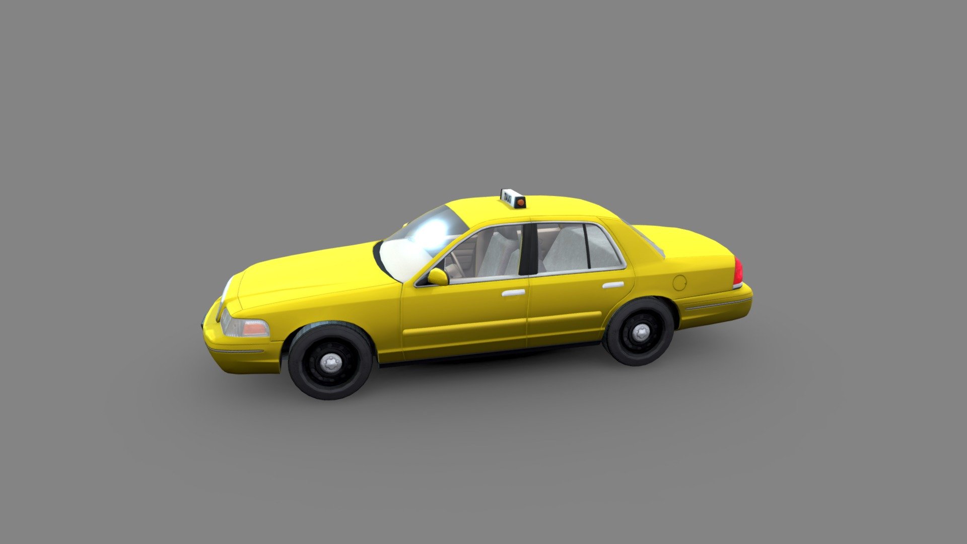 Yellow Taxi Cab Car - Buy Royalty Free 3D model by 3dia [ddd93a7 ...