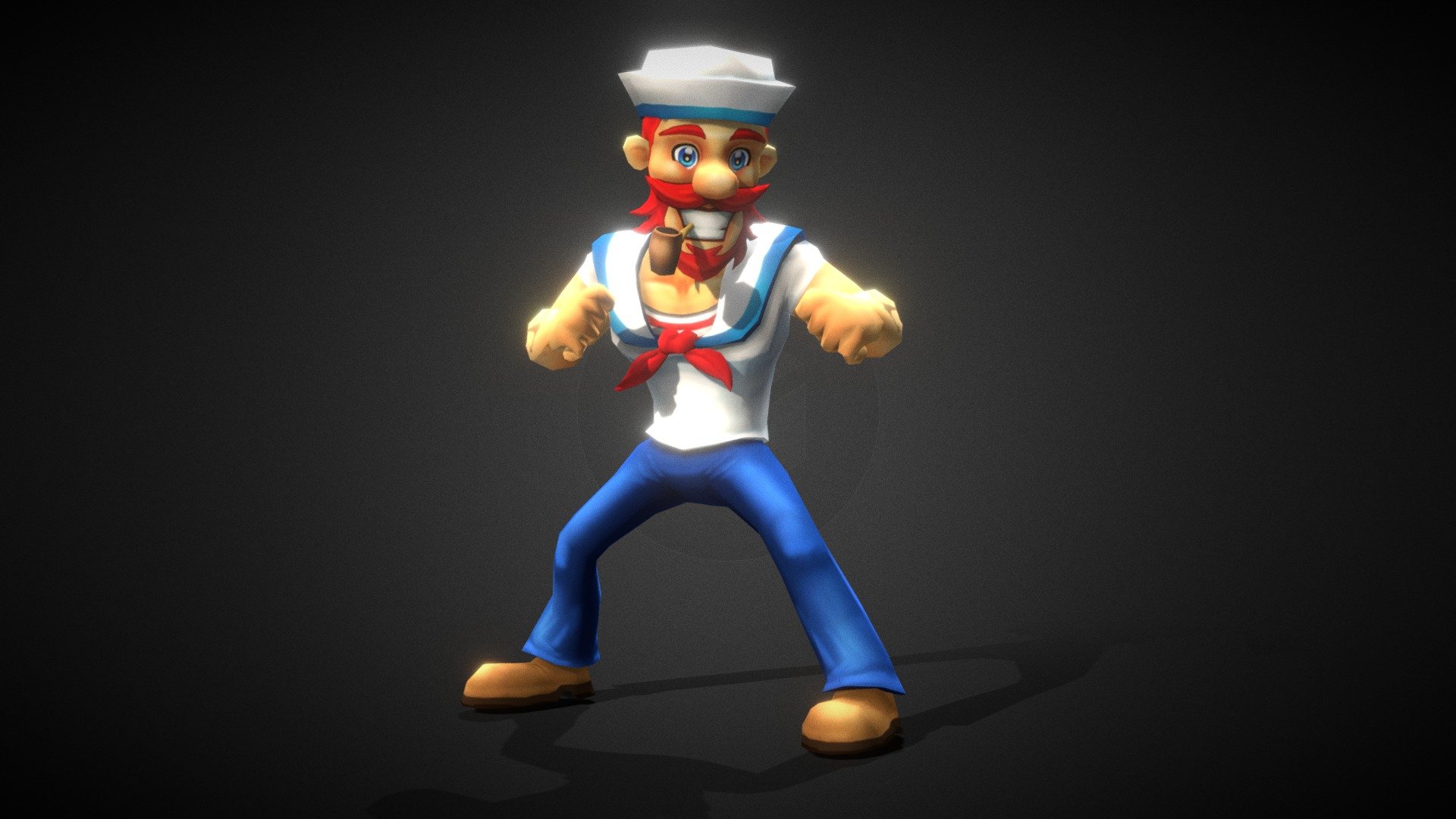 Sailor - Low Poly Cartoon Character (Animated) - Buy Royalty Free 3D ...
