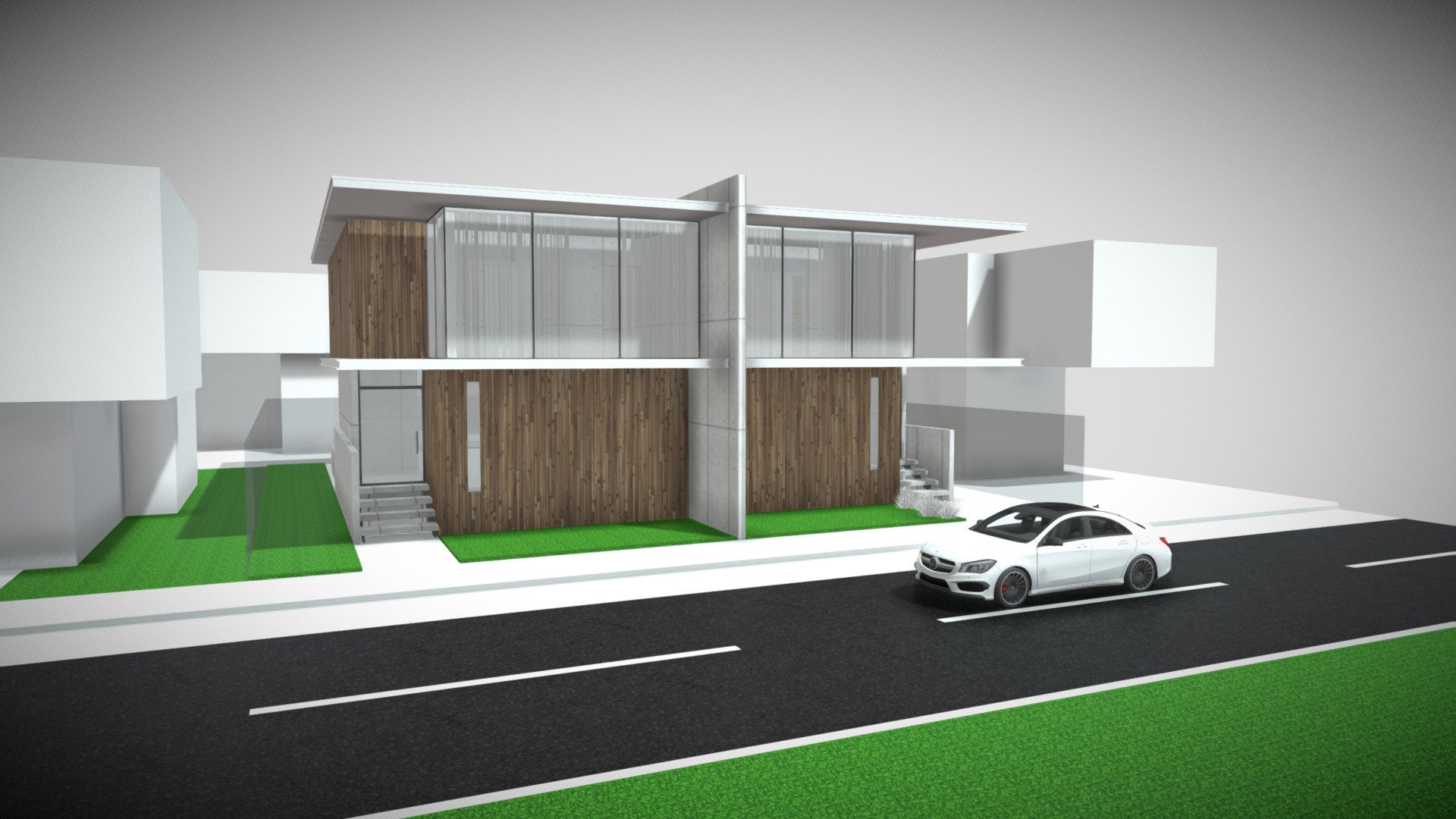Double House modern - 3D model by 1995Afrim (@iamafrim) [dddb4e2 ...