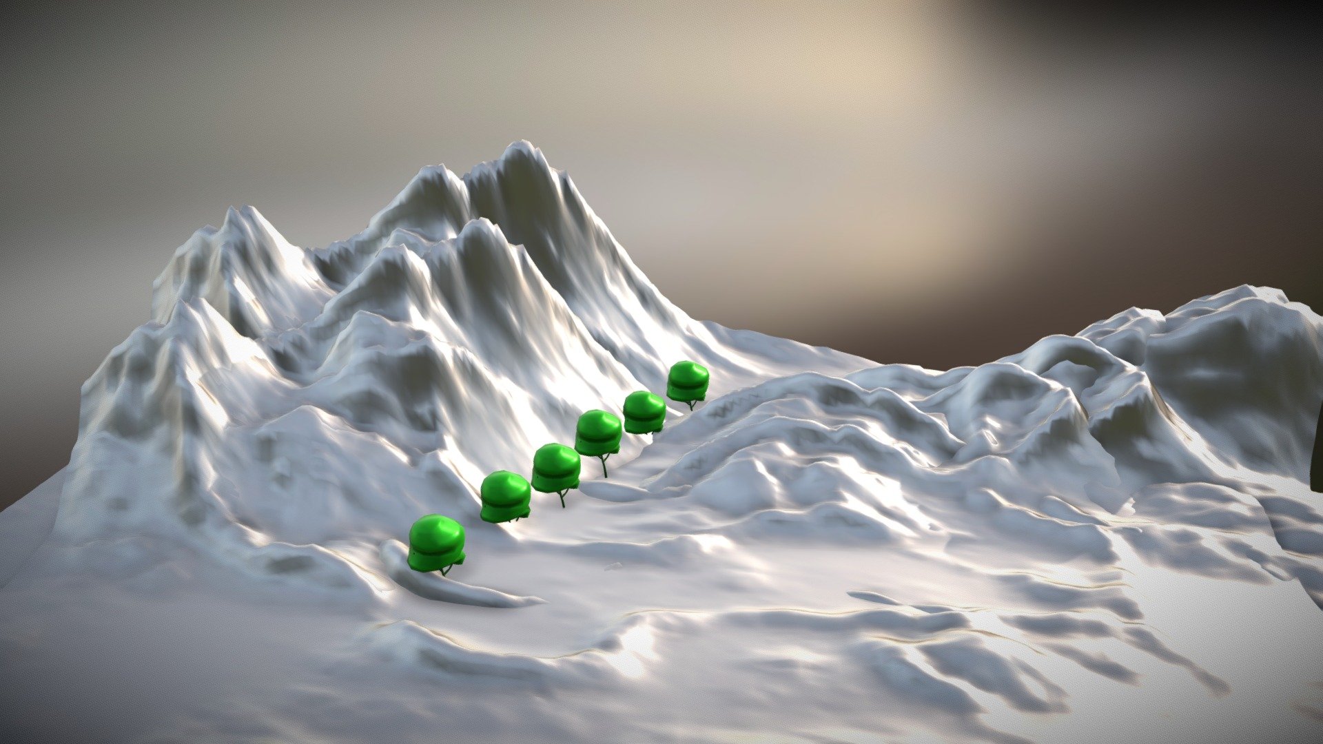 Mountain Model - 3D model by nada.sharafuddin [dddc289] - Sketchfab