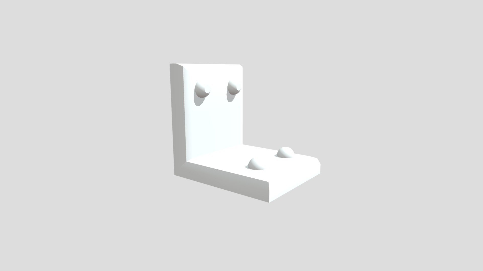 Simple Light Bracket (Untextured) - Download Free 3D model by morrin [ddddaf0] - Sketchfab