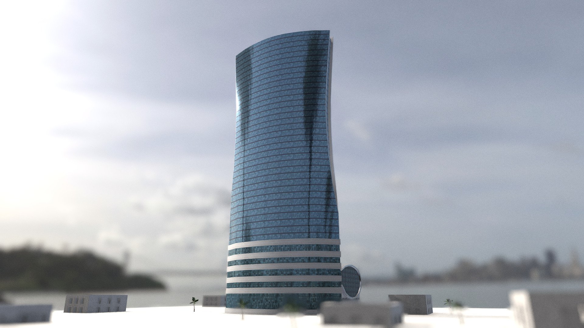 Qatar Navigation Tower - 3D model by cuankiproduction [dddea83] - Sketchfab