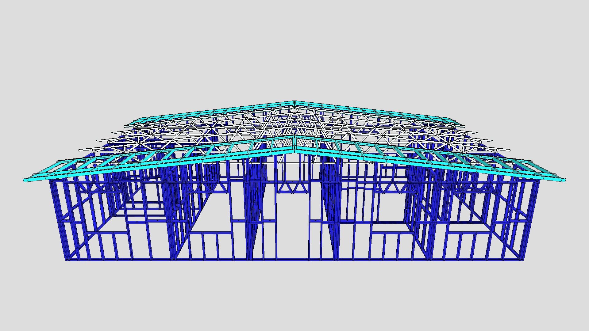 Residential Cold-Formed Steel - AB Construction - 3D model by Scottsdale Construction Systems ...