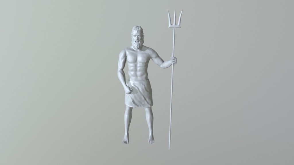 Neptune Statue (clay) - 3D model by Robin Leonard (@headz) [dde3aca ...