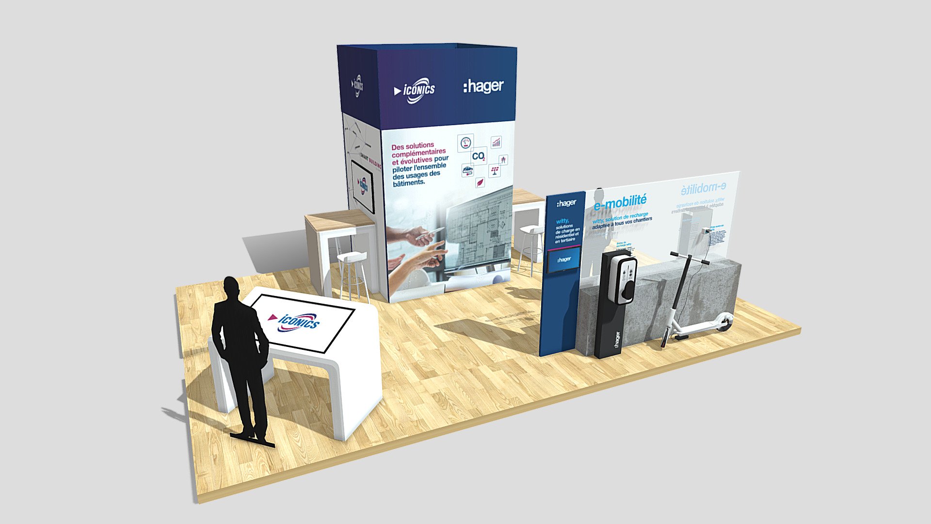 Stand IBS 2022 Iconics-Hager - 3D model by Studio_Hager [dde40f2 ...