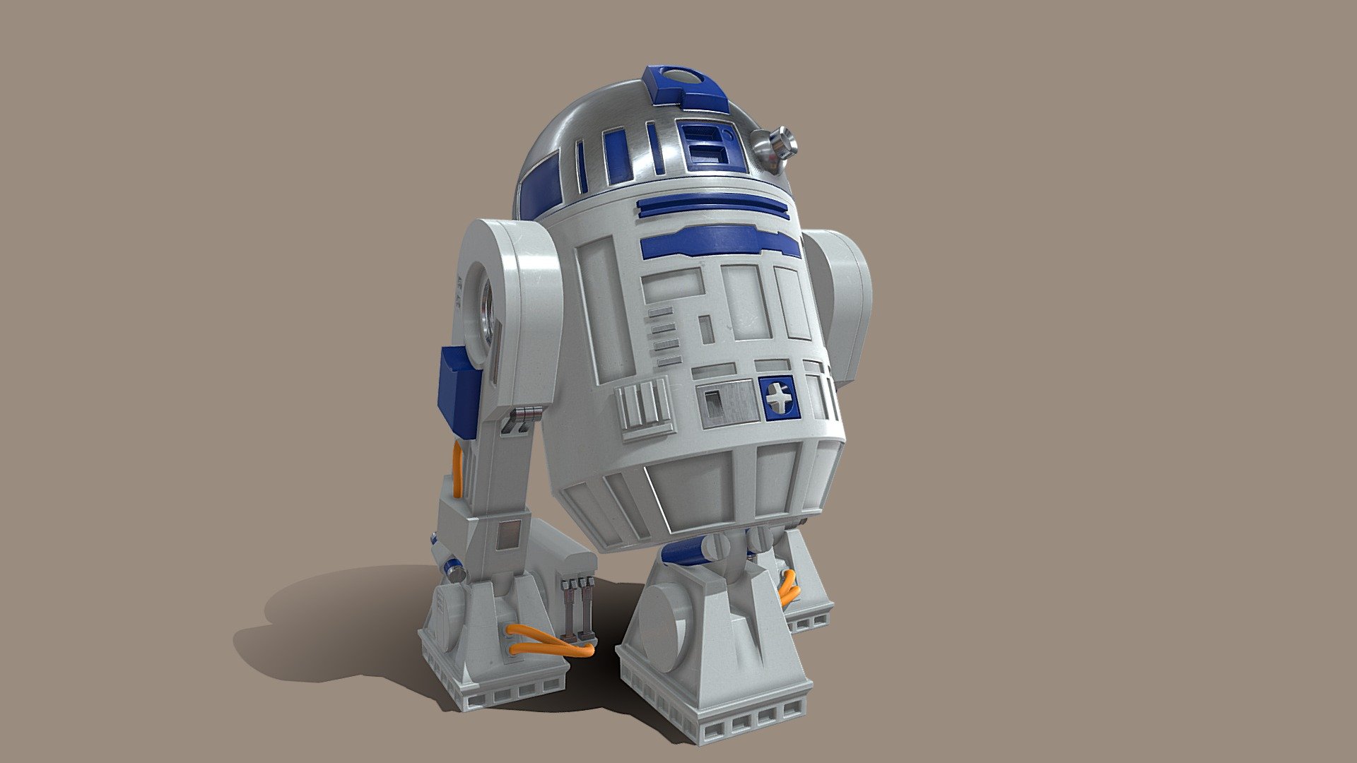 R2D2 Rigged + Animated - Download Free 3D model by konradkunkel8 [dde595d] - Sketchfab