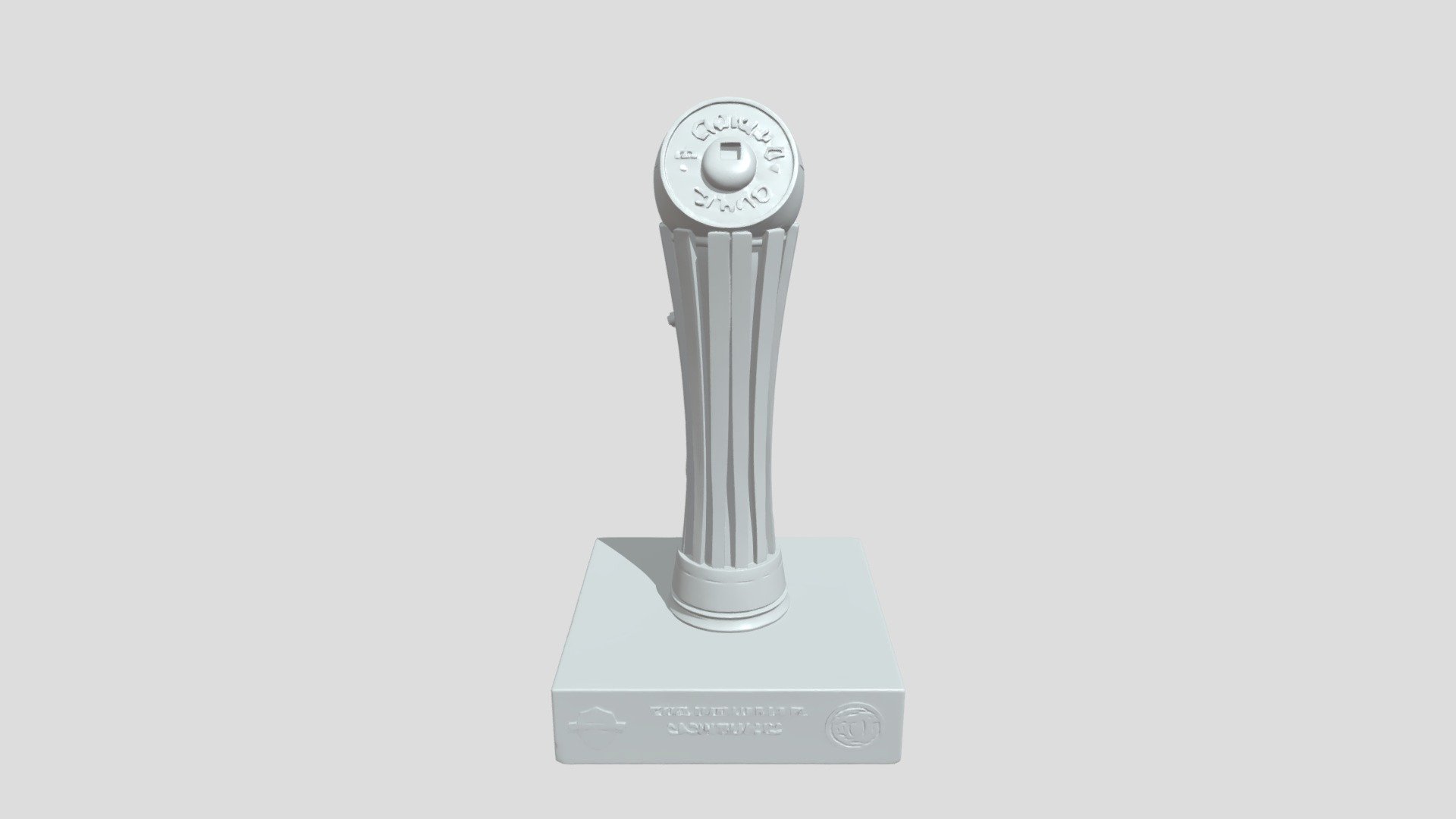 Sports competition runner-up trophy - 3D model by tkdman [dde6972 ...