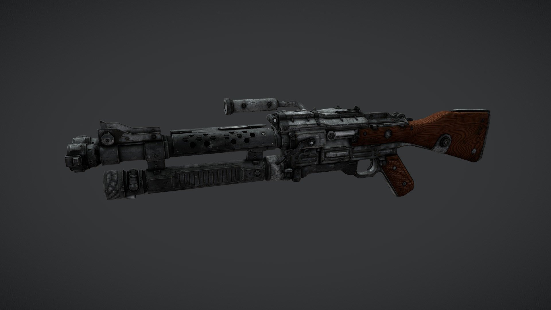 ⭐ Shockhammer 1946 - Wolf. Old Blood - Download Free 3D model by Nazar ...