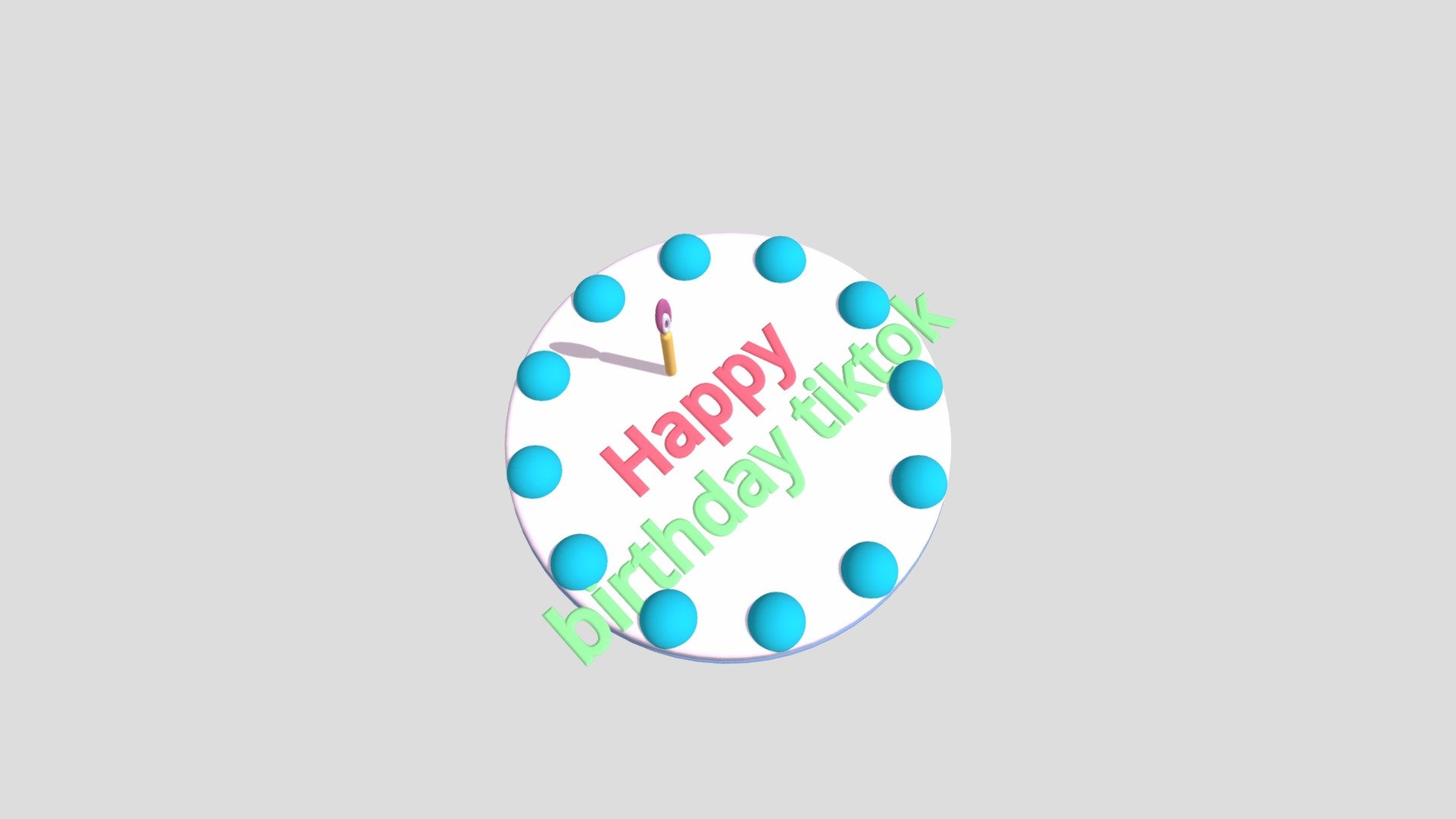 Parametric Birthday Cake Rachel (7) - Download Free 3D model by it ...