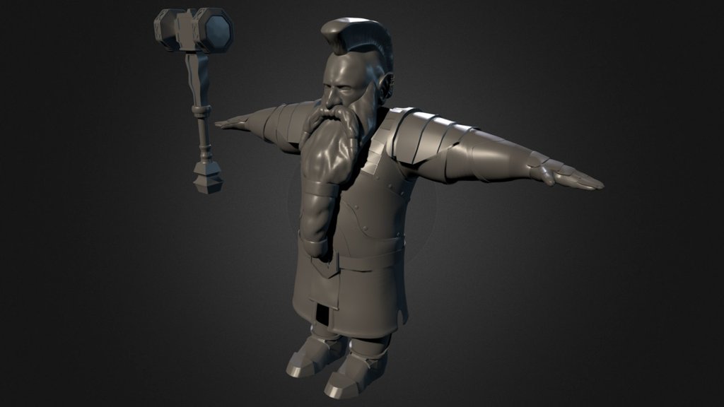 Dwalin High Polygon - 3D model by Cameron Connick (@cameronconnick ...