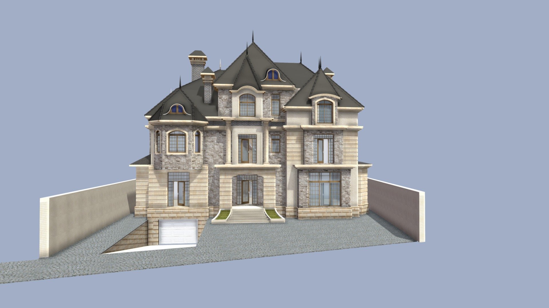 House project 5 - 3D model by Fuad Gahramanov (@FuadGahramanov ...
