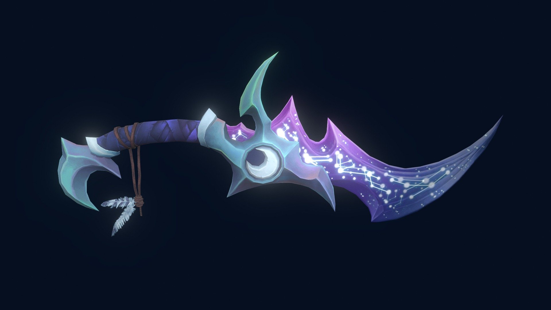 WeaponCraft Assignment - "Celestial Moonthorn" - 3D model by Hanna ...