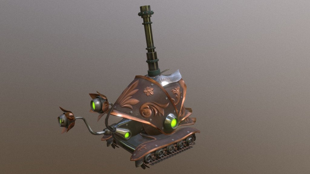 Steampunk Slug Artillery - 3D model by Arcadeous Phoenix (@arcs3d ...