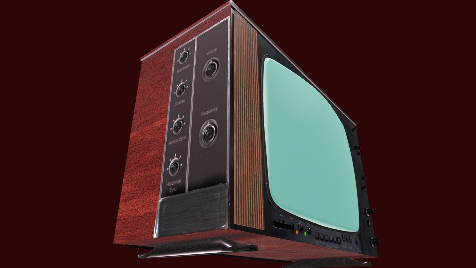 Retro tv - 3D model by PaolaaG [ddee5a7] - Sketchfab