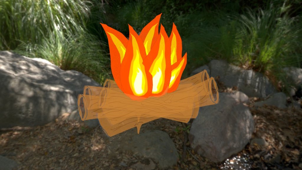 30 day 3D Challenge - Day 26 - Campfire - 3D model by Ákos (@Yzahkin ...