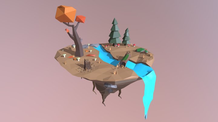 Low-poly-island 3D models - Sketchfab