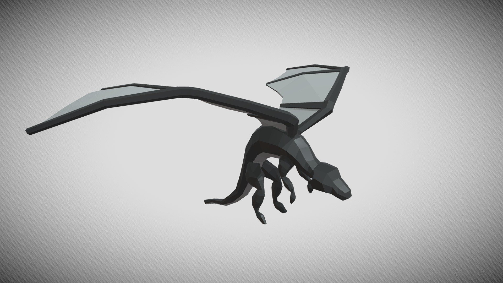 Low-poly Dragon - 3D model by Gandalf1508 [ddf66f6] - Sketchfab