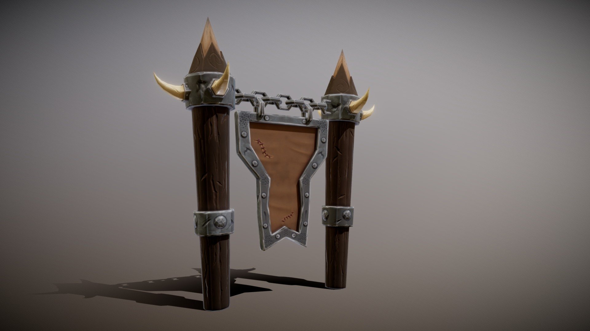 Stylized Orc Banner - 3D model by Nordskogen Games (@nordskogengames ...