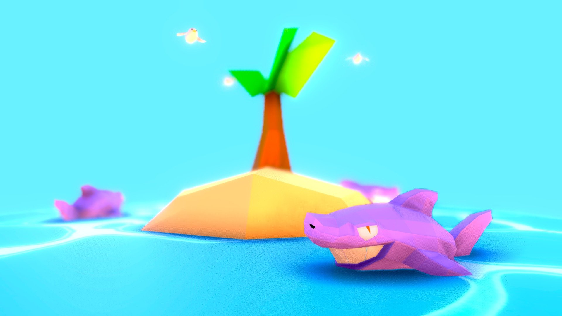Polygon Sharks - 3D model by emmanuelbecerril [ddf9927] - Sketchfab