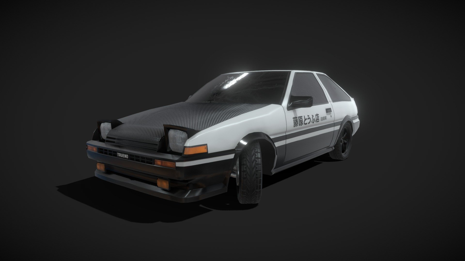 Toyota AE86: fujiwara tofu shop - Download Free 3D model by Pavel ...