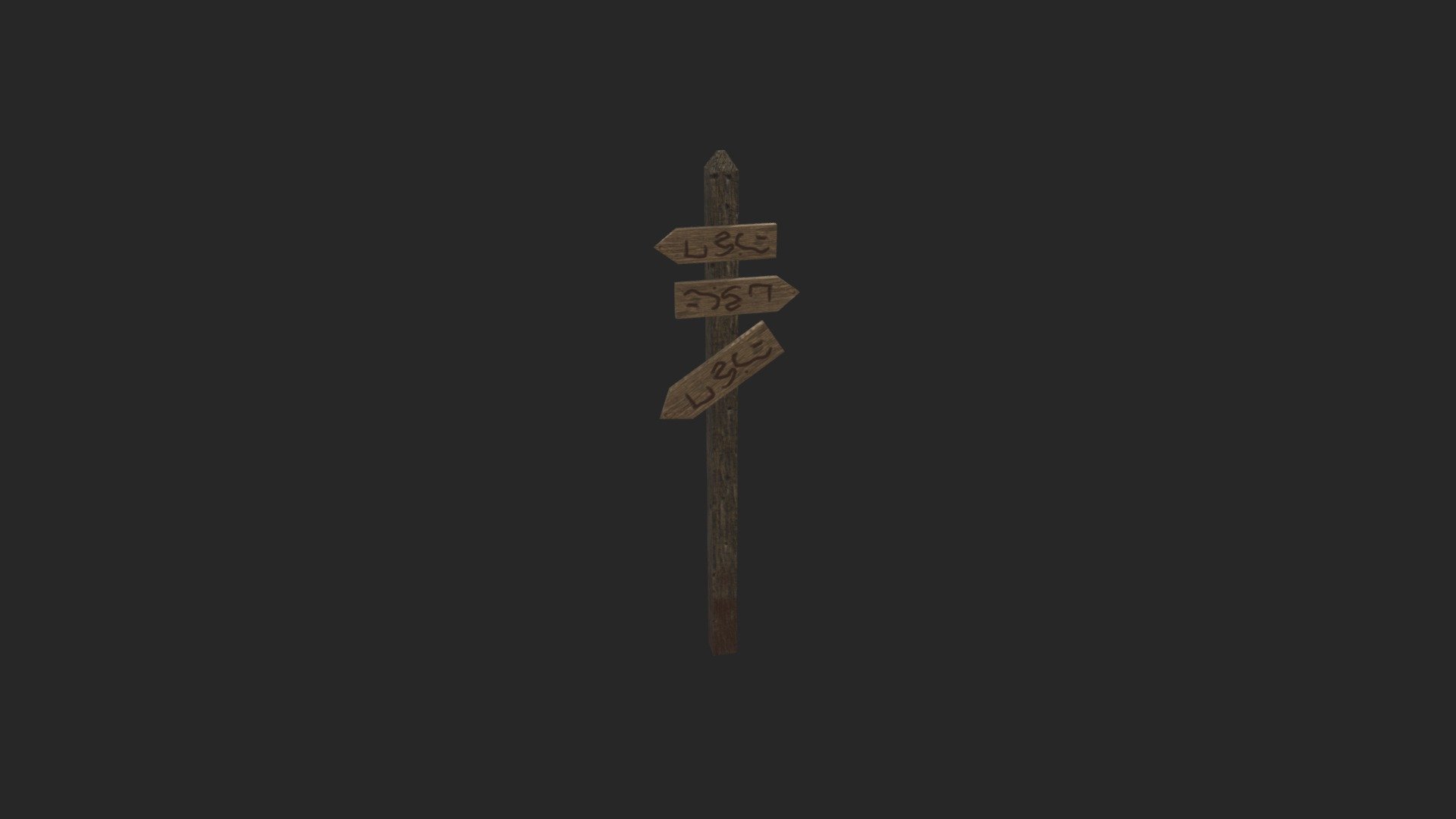 Crossroad Sign - 3D model by Arwal362 [ddfe9f7] - Sketchfab