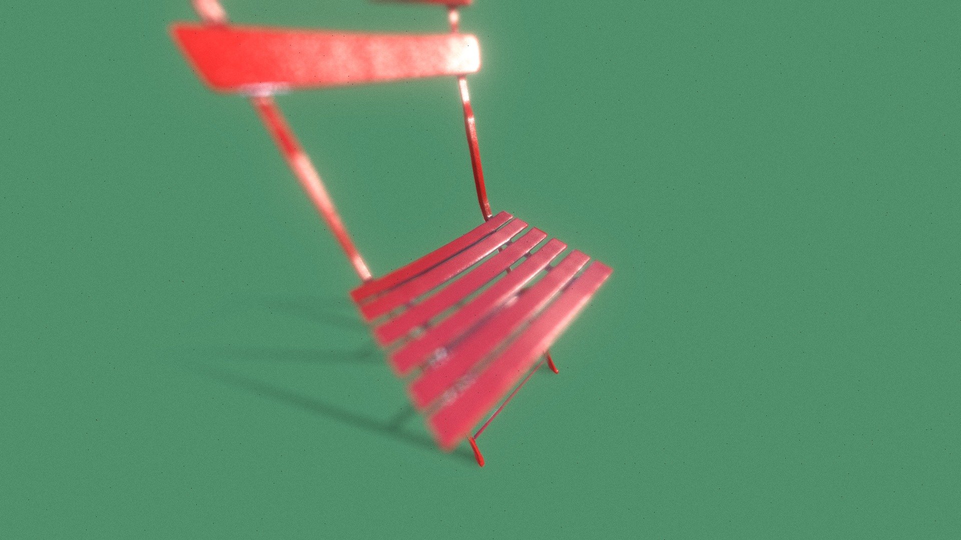 New York Times Square Folding Red Chair - Download Free 3D model by ...