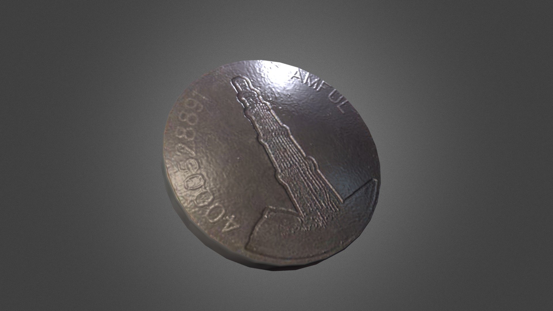 Metro Token Delhi - 3D model by Chaitanya Krishnan (@chaitanyak ...