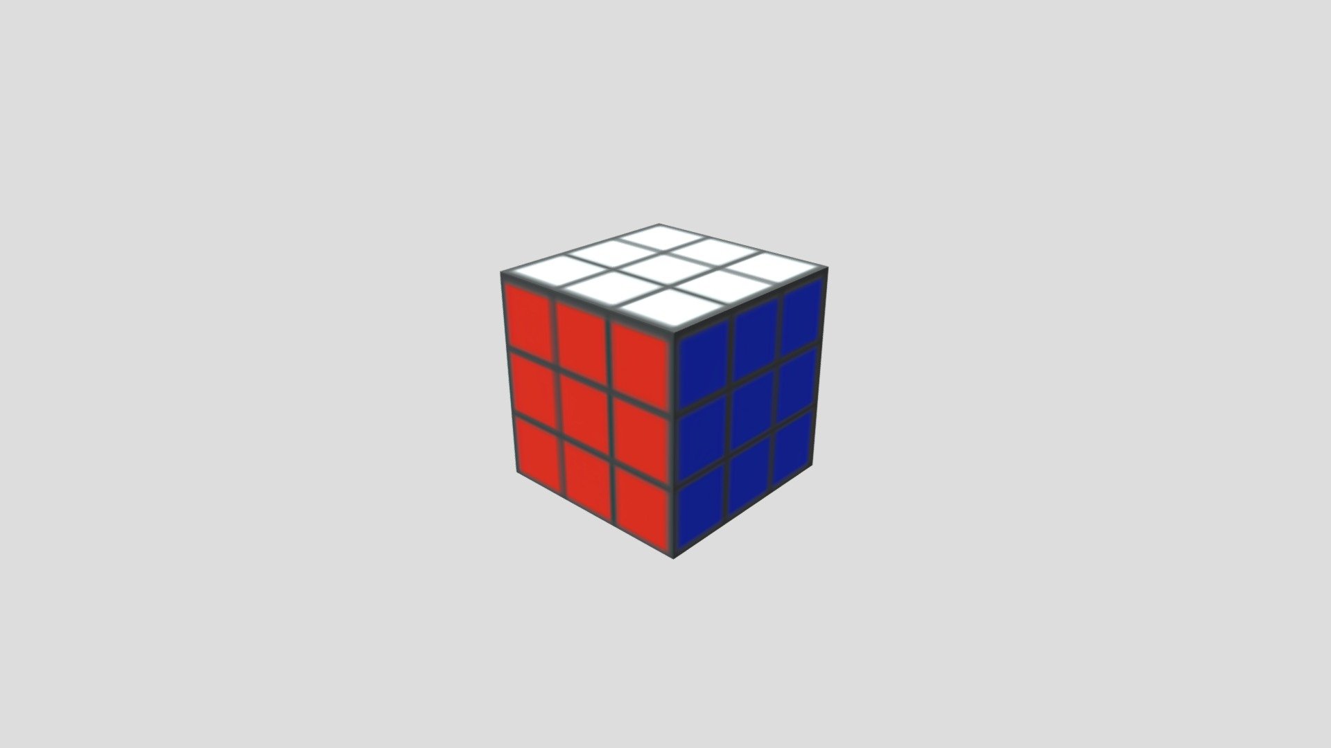 Low Poly Solved Rubik's Cube - Download Free 3D model by zhya (@zzzhya) [de00fb1] - Sketchfab