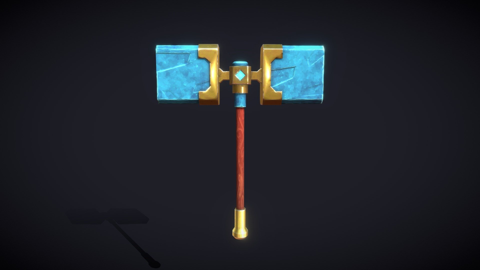 Stylized hammer - 3D model by Alexander Günther (@AlexanderGuenther ...