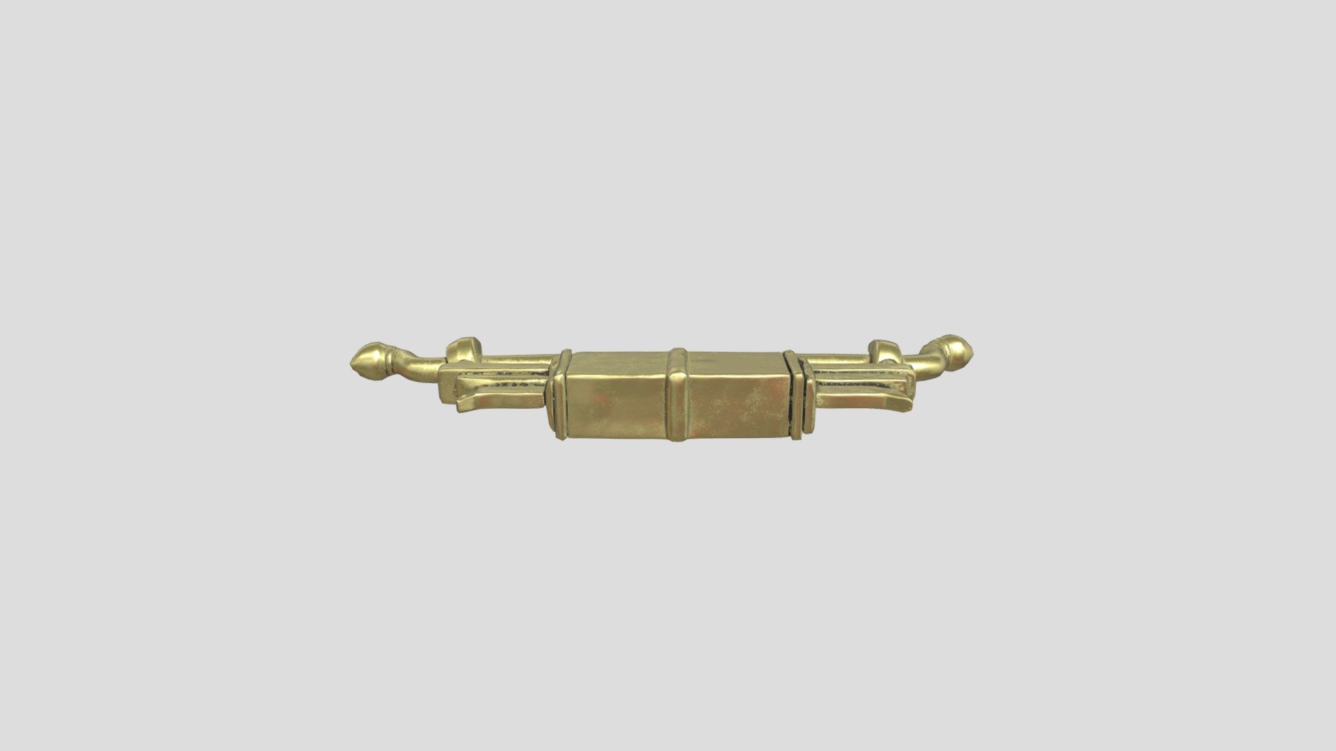 Gilt-bronze Lock - Download Free 3D model by KOREA HERITAGE SERVICE ...