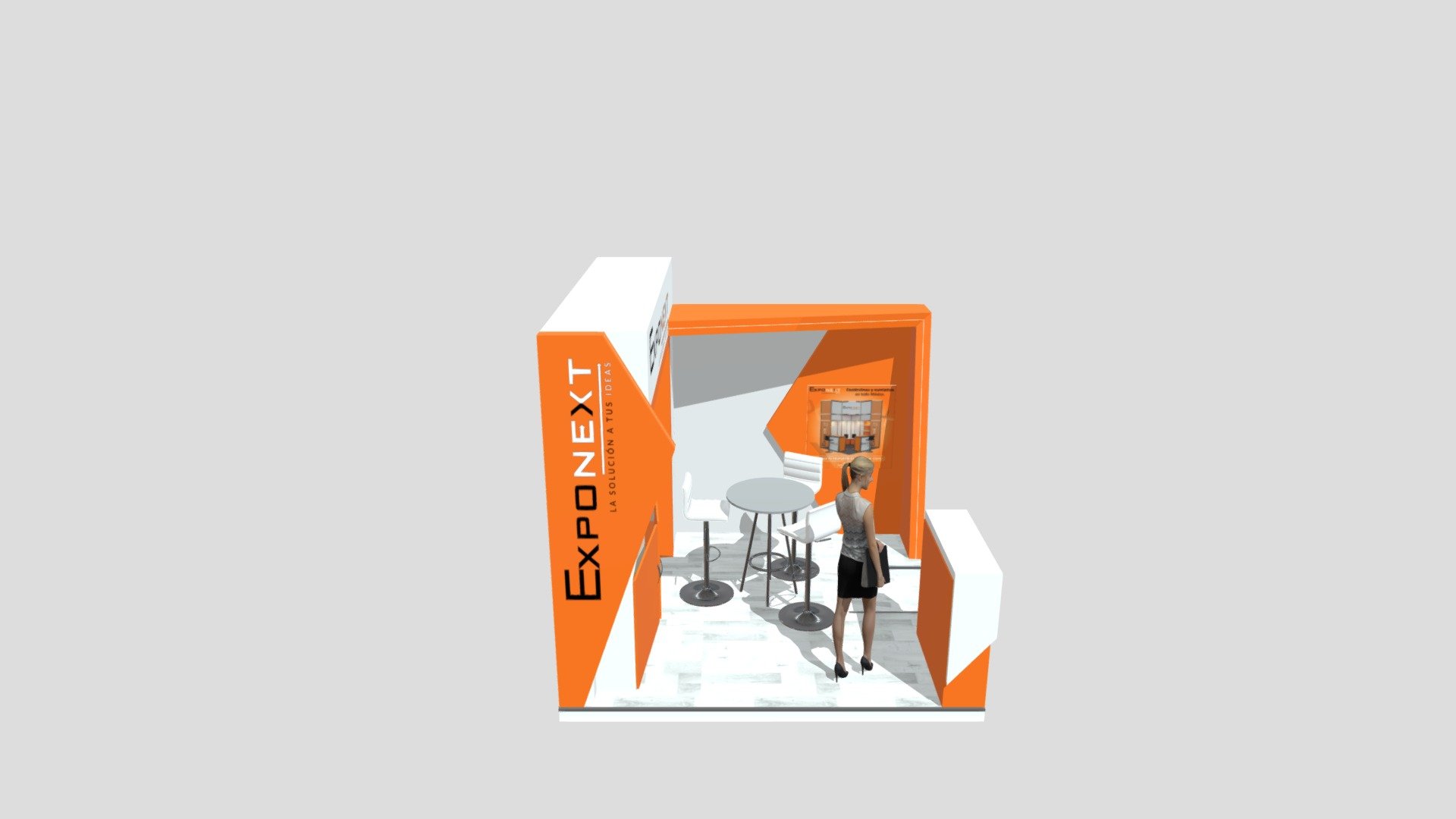Stand 3x3 - Exponext - Download Free 3D model by EXPONEXT ...