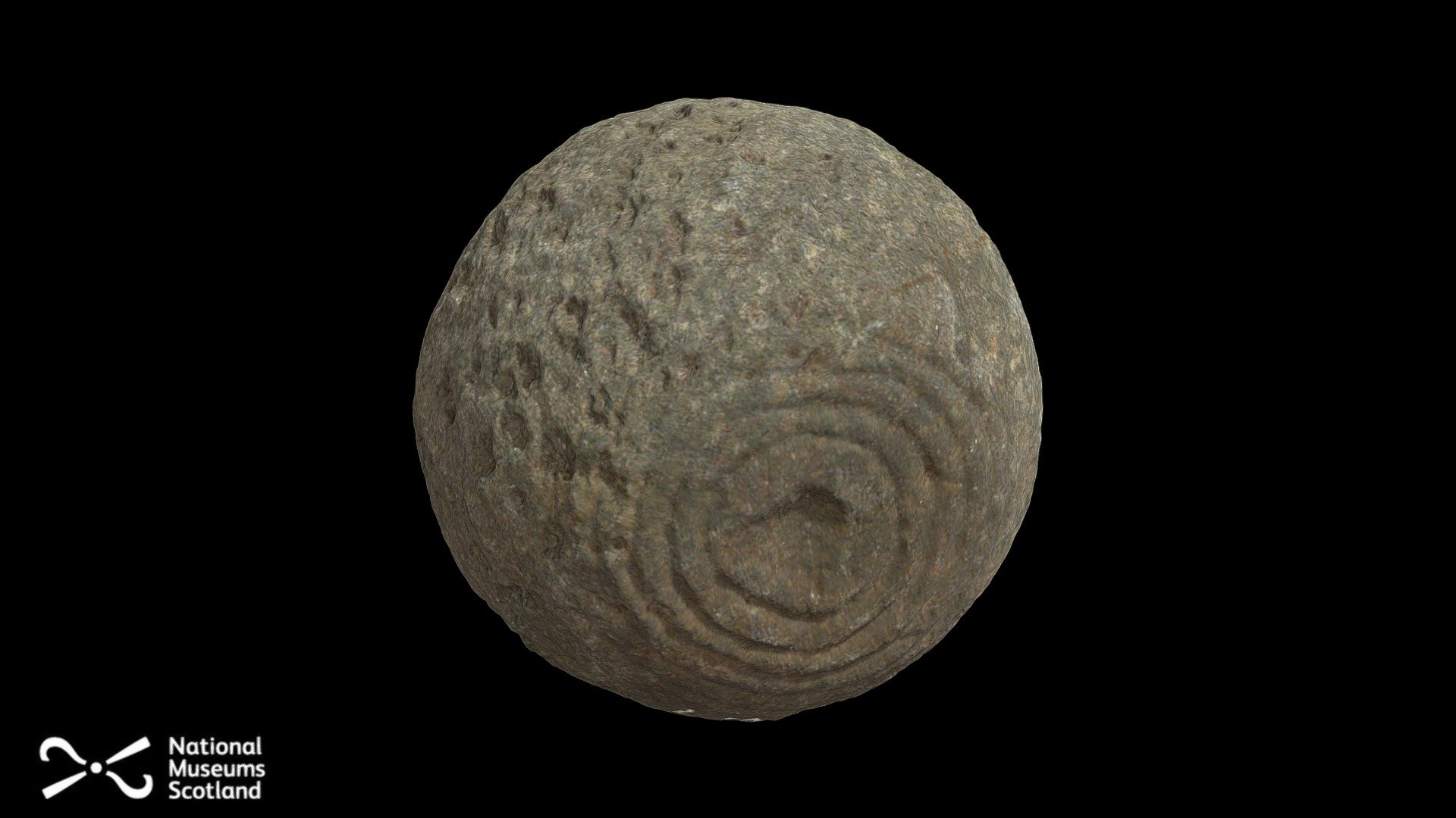 Decorated 'Grain Rubber', Fordoun, Scotland - 3D model by National ...