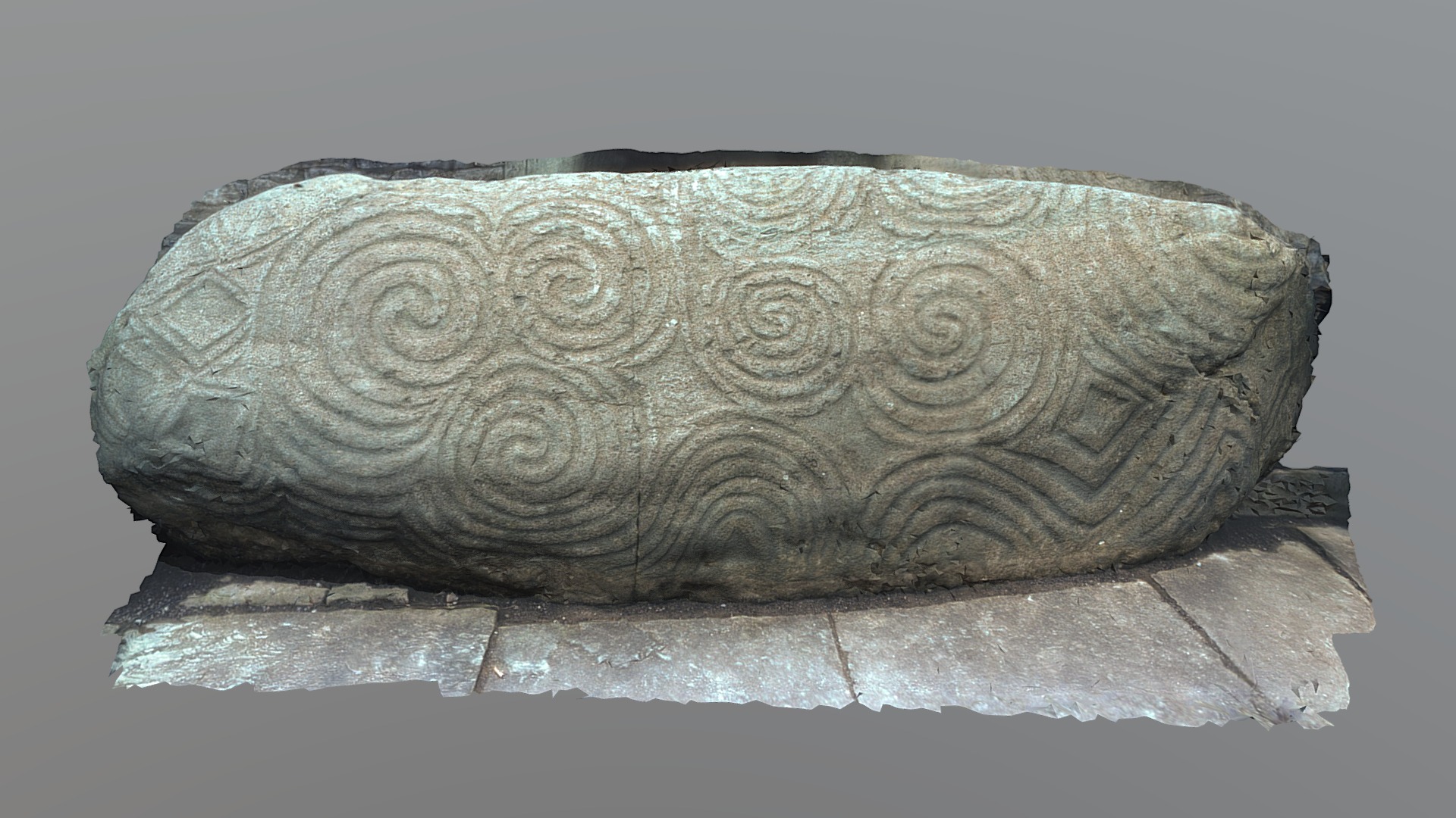 Newgrange Kerbstone - 3D model by rmark [de0c48f] - Sketchfab