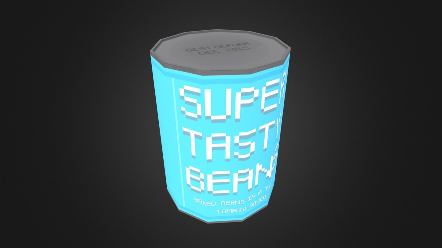 Pixel Art Super Tasty Beans (closed) - 3D model by Matt Houghton ...