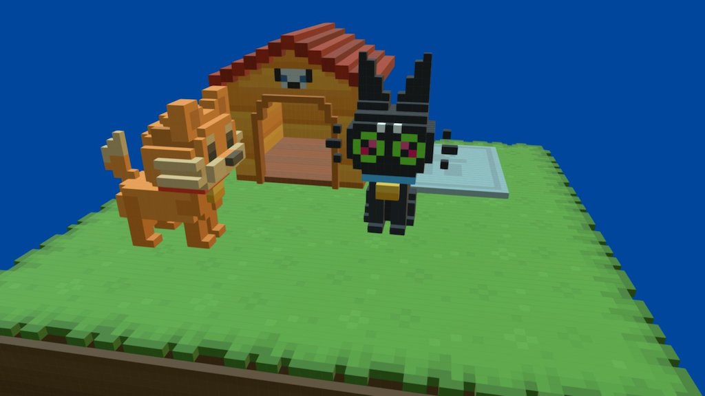 Staxel Pet Diorama - 3D model by Plukit [de0c95a] - Sketchfab
