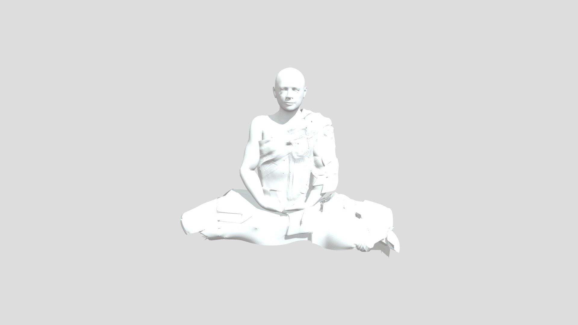 Monk - 3D model by ivrmyanmar [de0d852] - Sketchfab