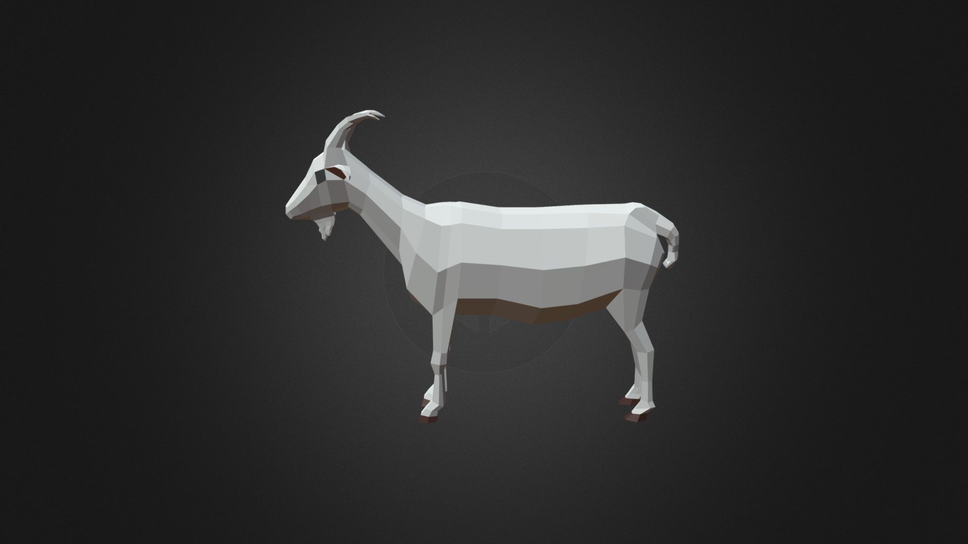 low-poly goat - Download Free 3D model by 18gen [de0e999] - Sketchfab