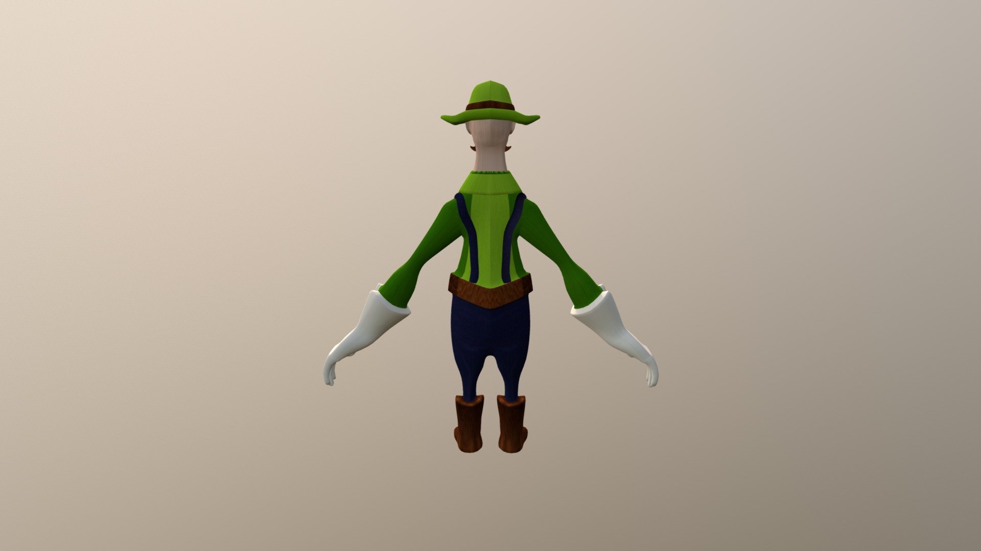 T pose - rock guy - 3D model by JesslynFabryando [de0eec7] - Sketchfab