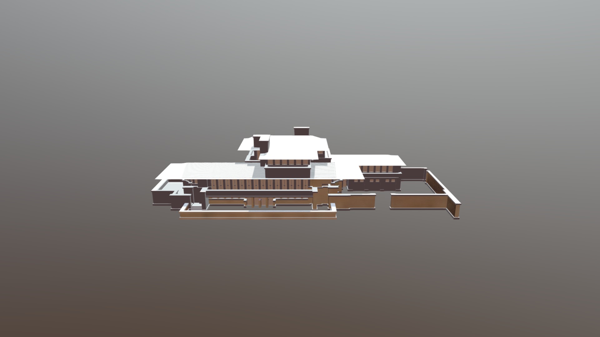 Frank Lloyd Wright Robie House Prototype 2 V2222 - 3D model by Tadeu ...