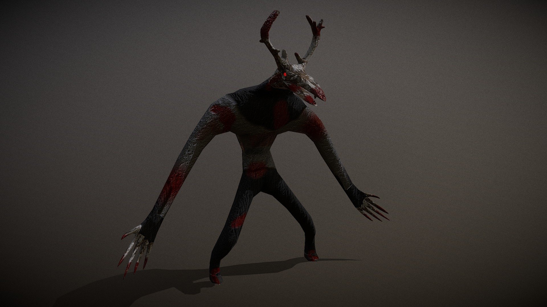 Creepy Wendigo Model - 3D model by aaronmccann999 [de0fea4] - Sketchfab