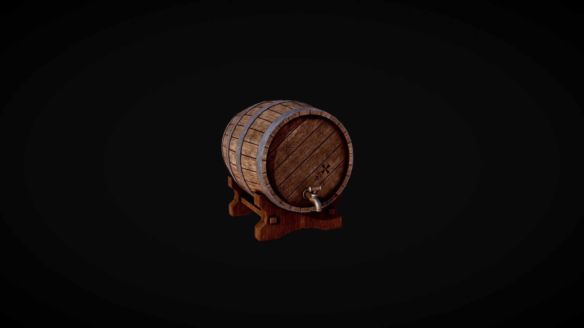 Medieval keg with tap - 3D model by Rednaxela (@RRednaxela) [de1181d ...