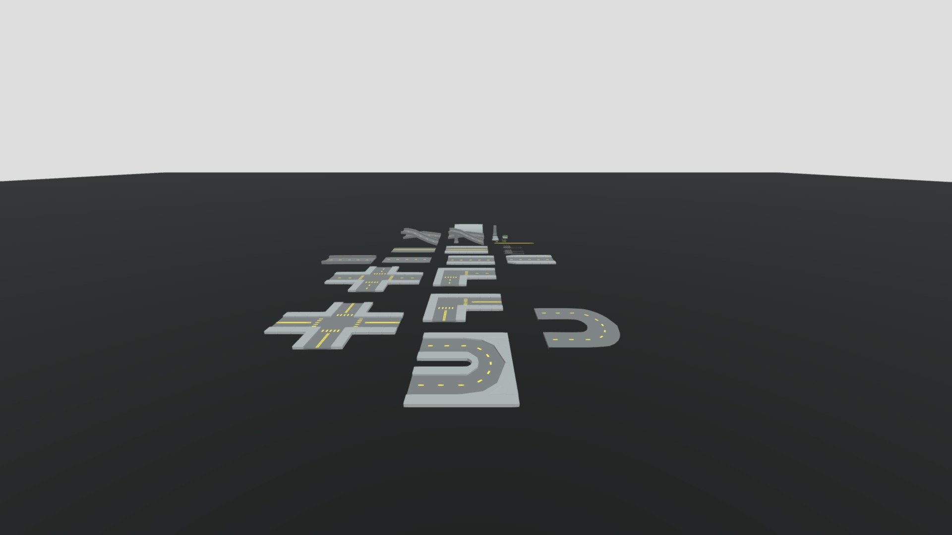 Low Poly Roads - Download Free 3D model by Mikey.3d (@mikey.r) [de14b45 ...