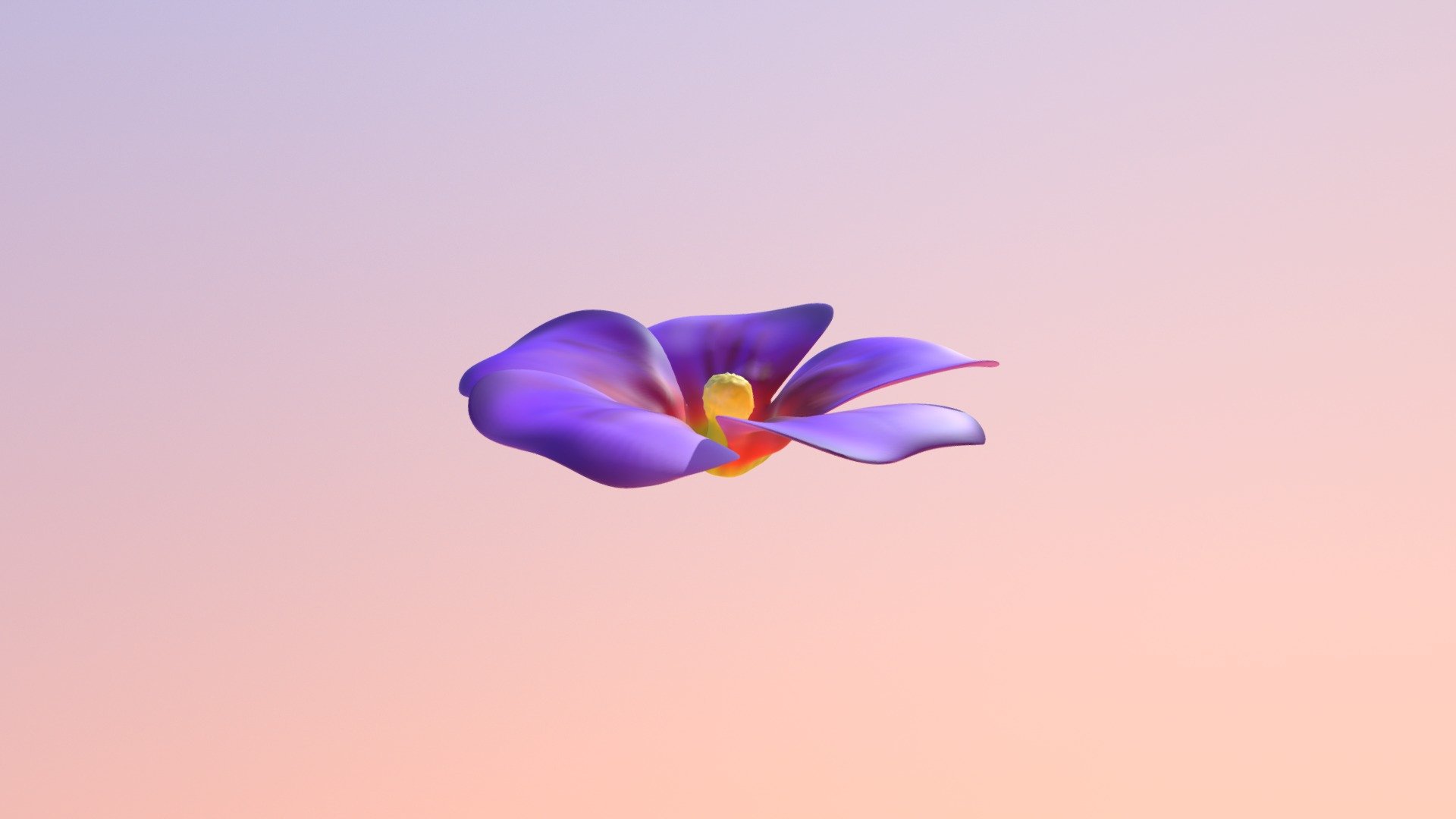 Purple Hollyhock - 3D model by Jessica (@jessicale) [de14c76] - Sketchfab