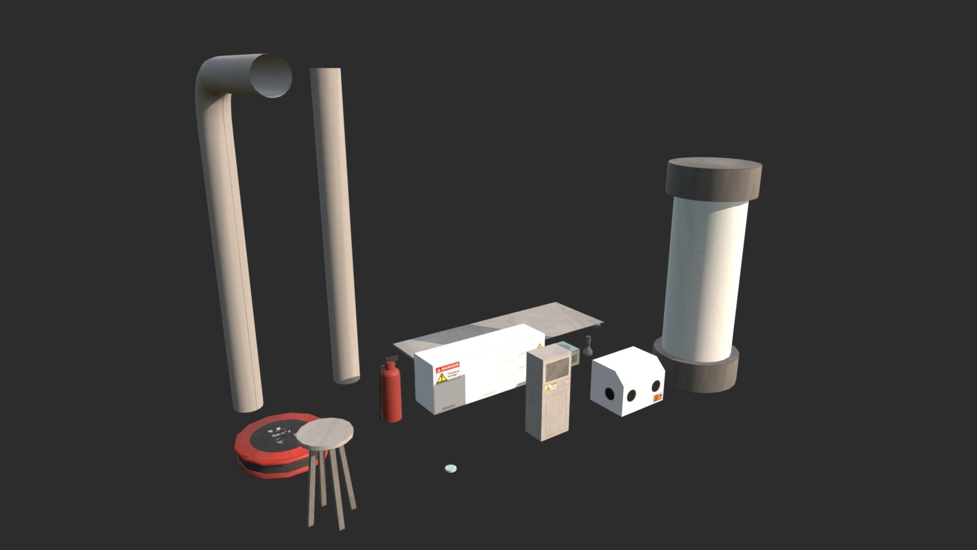 Modulair Lab assets (extra) (Post Apoc) - Download Free 3D model by ...