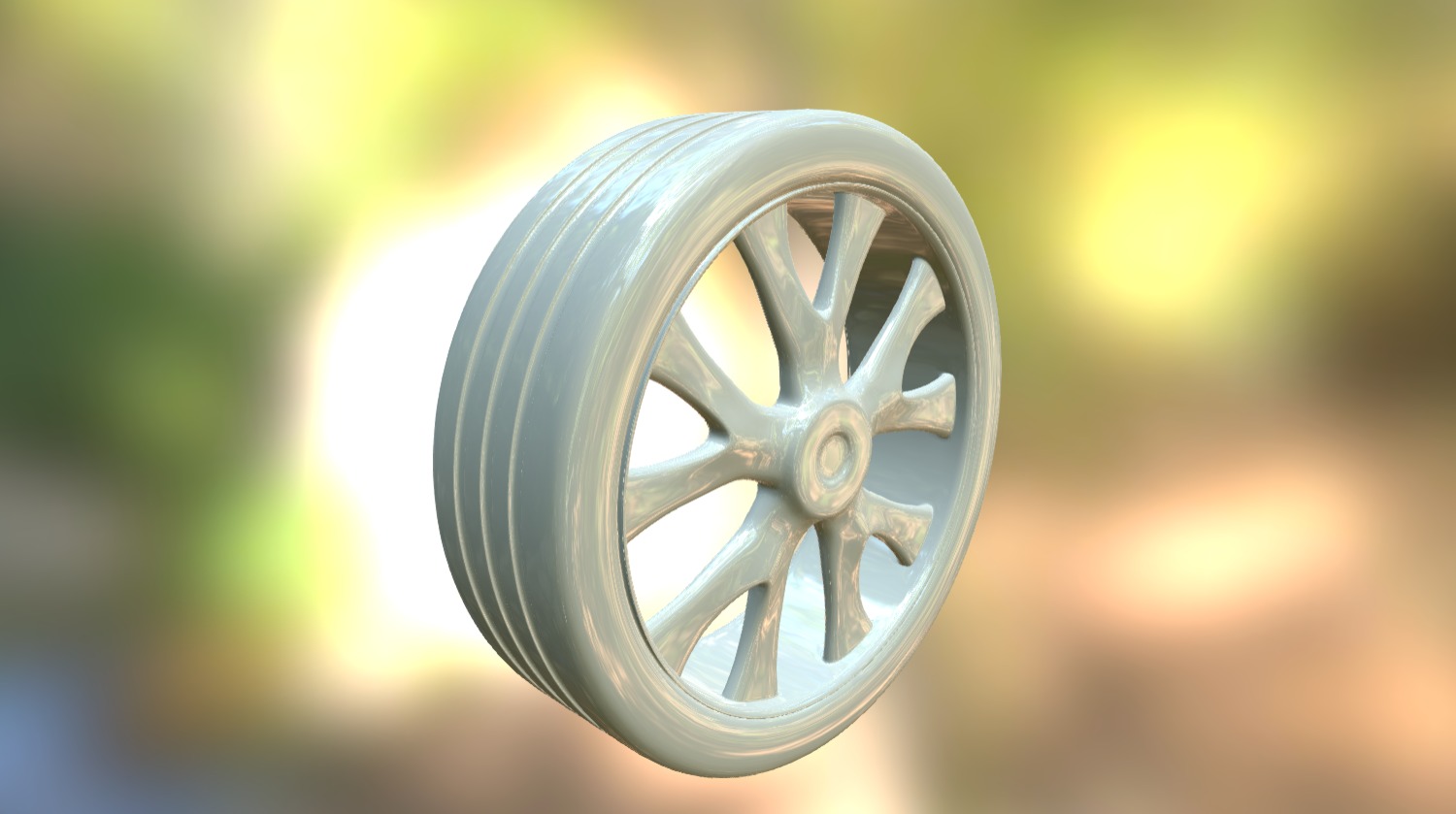 Wheel - 3D model by krystman [de166a8] - Sketchfab