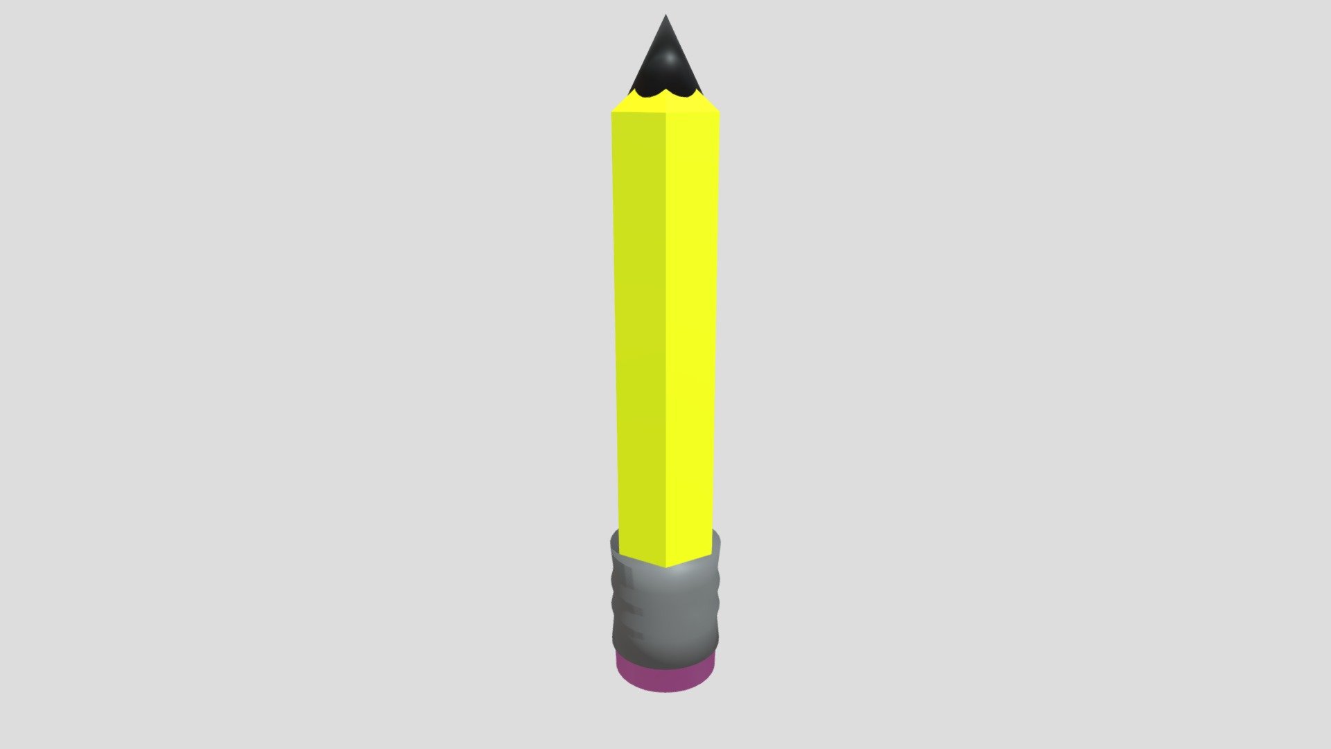 low poly pencil - 3D model by cperry99 [de1b2ef] - Sketchfab