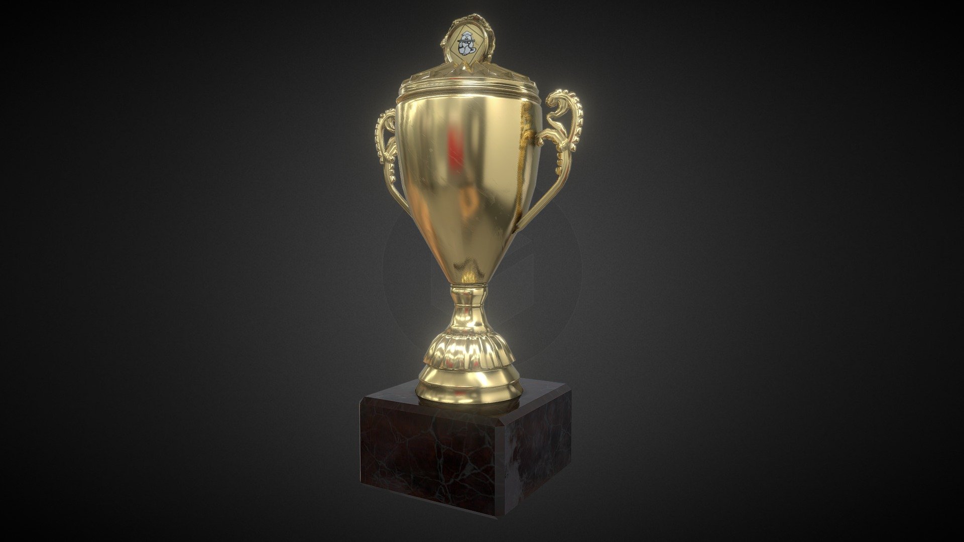 Gold sport cup - Download Free 3D model by David Glynch ...